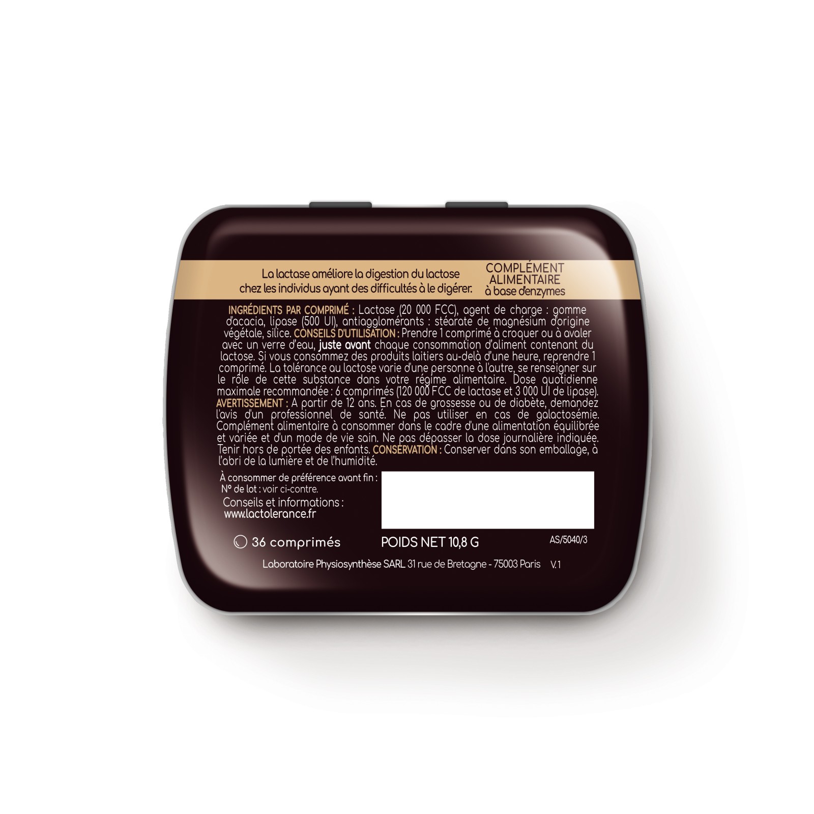 LACTOLERANCE ULTRA - Lactase 20,000 FCC and Lipase 500 IU Enzymes