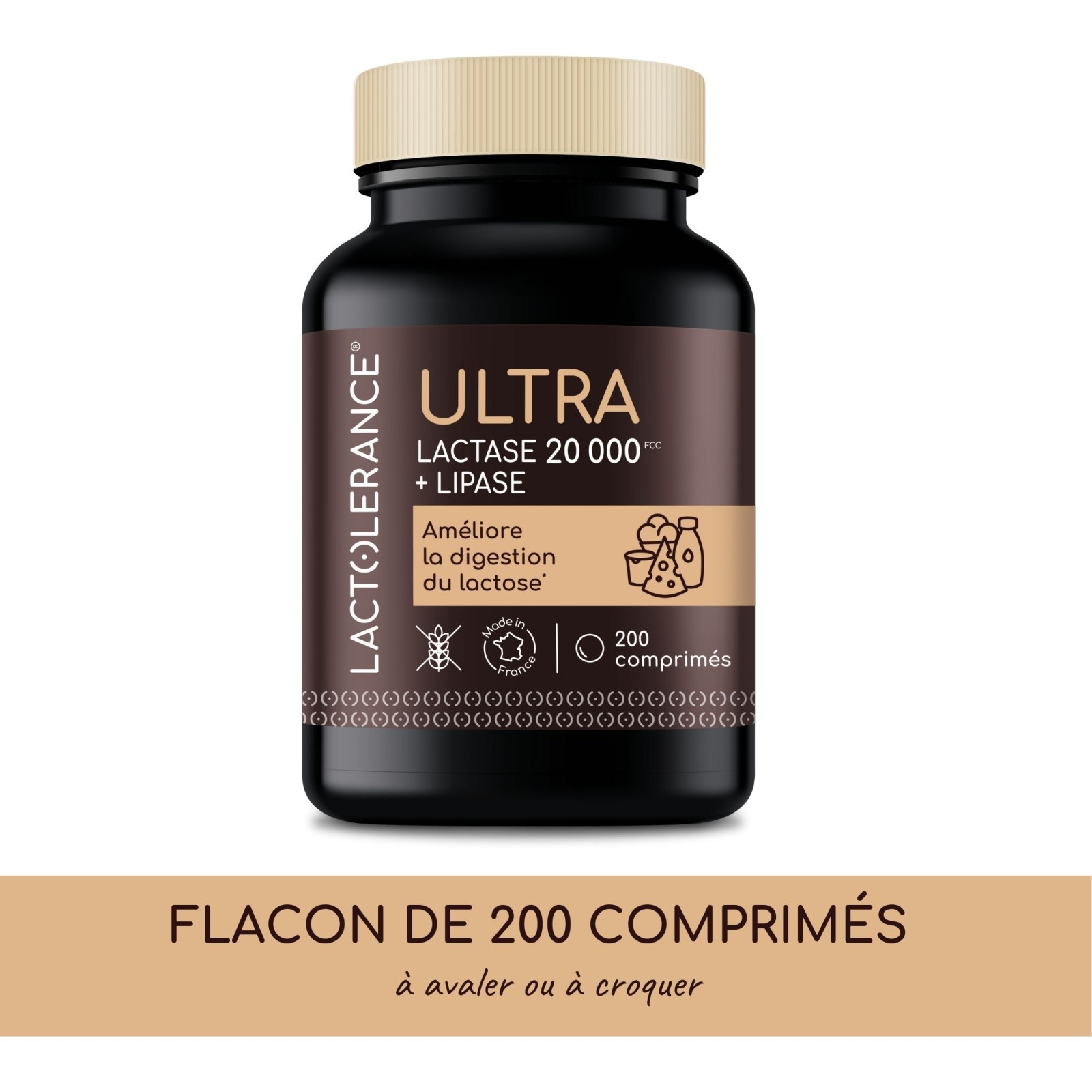 LACTOLERANCE ULTRA - Pack of 434 Tablets with Pill Box and Eco-Refill